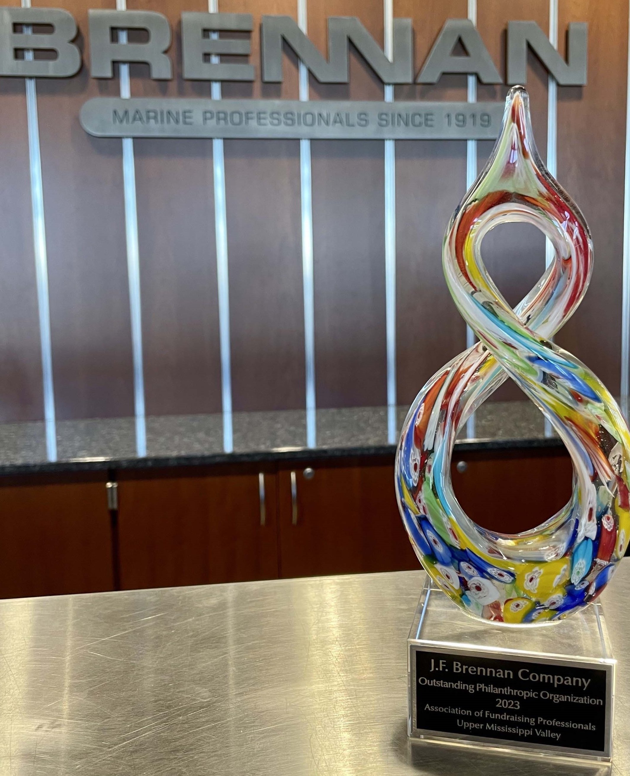 J.F. Brennan Company Brennan Accepts Outstanding Philanthropic Organization Award